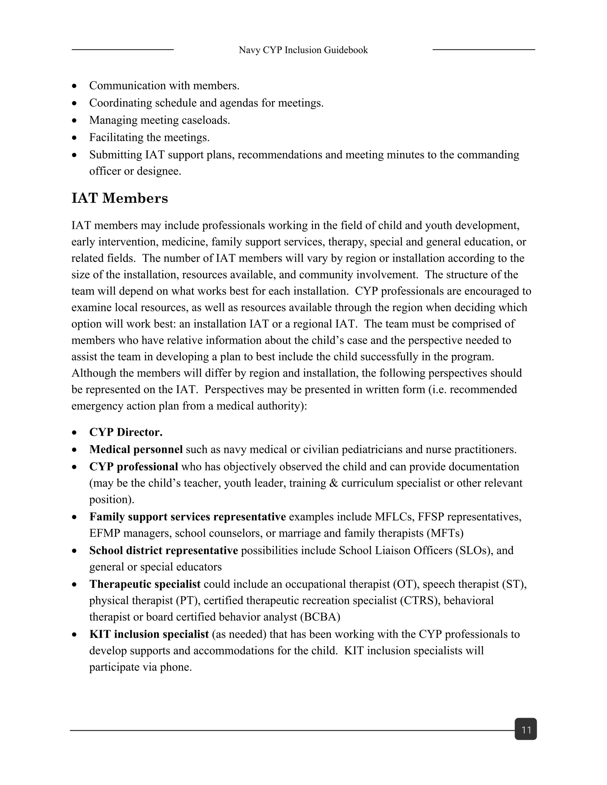 Navy CYP Inclusion Guidebook | PDF