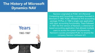 The History of Microsoft Dynamics NAV | PPTX