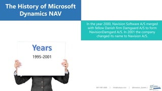 The History of Microsoft Dynamics NAV | PPTX