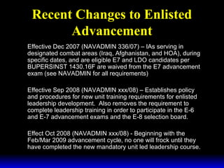 Navy enlisted advancement system | PPT