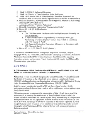 Navy FAQs For Authorized Departures | PDF