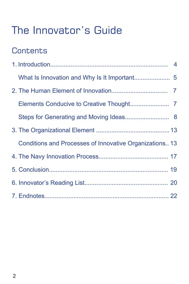 Navy Innovator's Guide Book | PDF