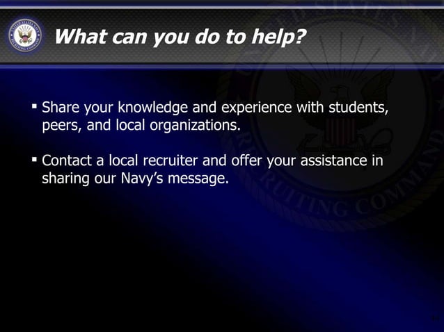 Navy Recruiting Overview Public Brief 2010 | PPT