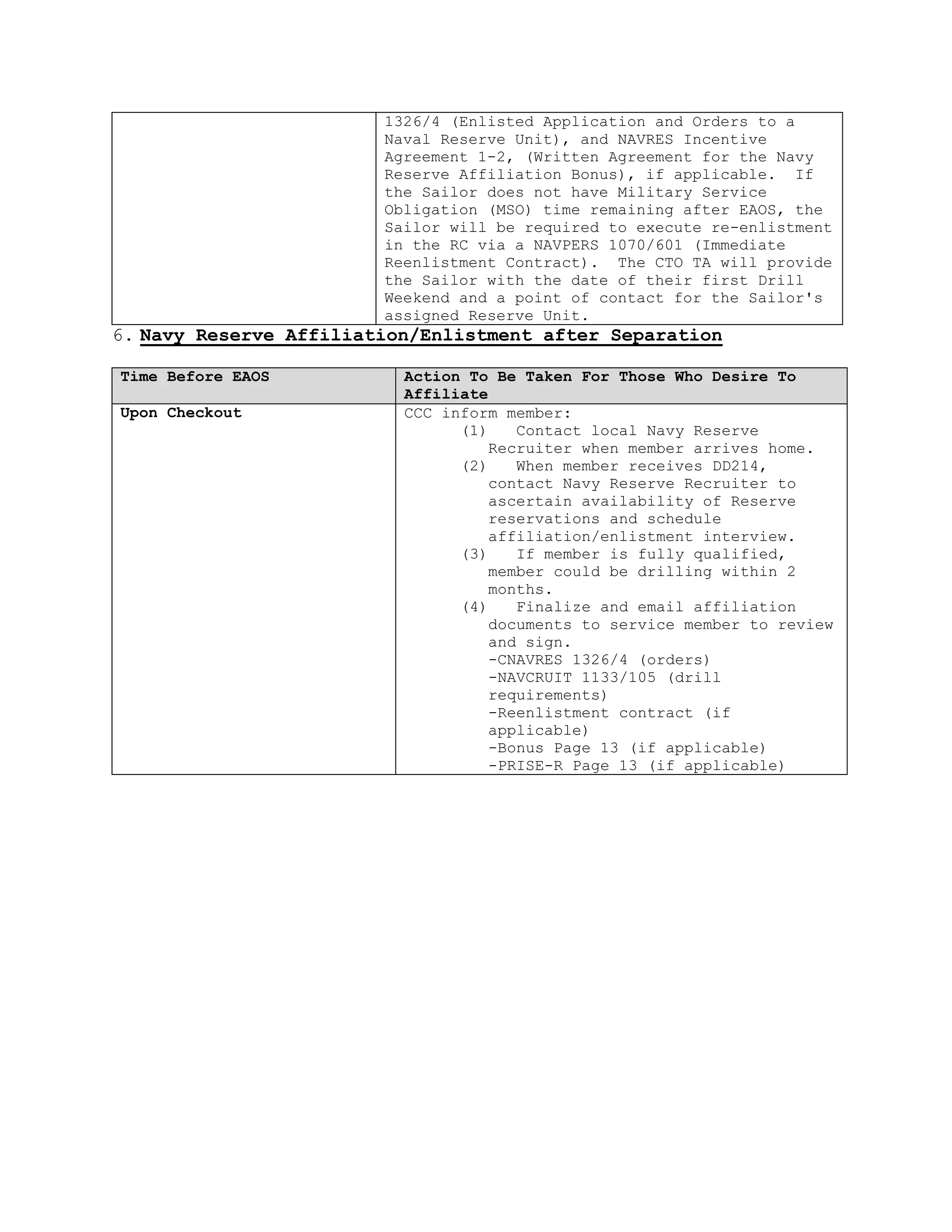 Navy reserve affiliation_quick_guide 3.23.11