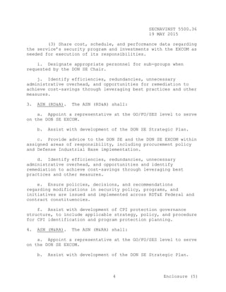 Navy security enterprise secnav 5500-36 | PDF