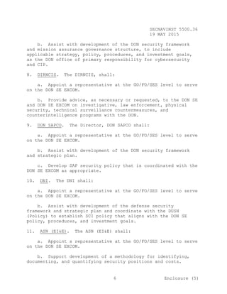 Navy security enterprise secnav 5500-36 | PDF