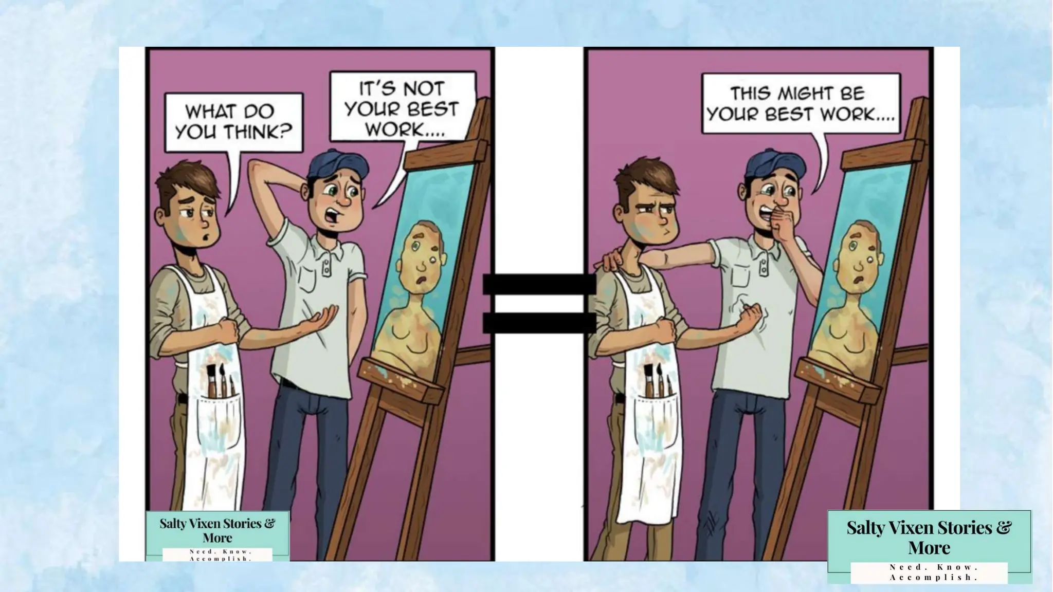 The Fine Line Between Honest and Evil Comics by Salty Vixen | PPTX