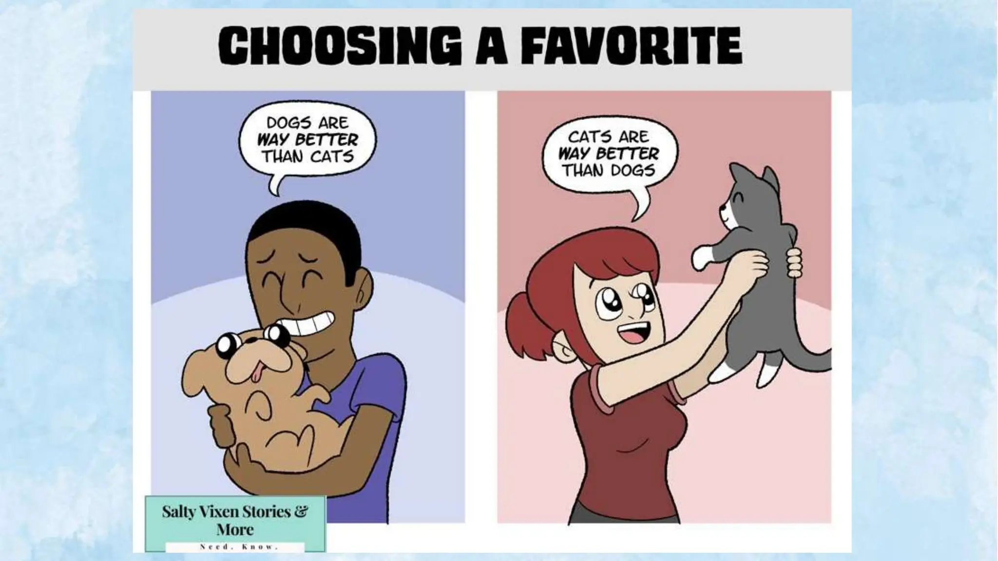 Dogs vs Cats Comics by Salty Vixen Stories & More | PPT