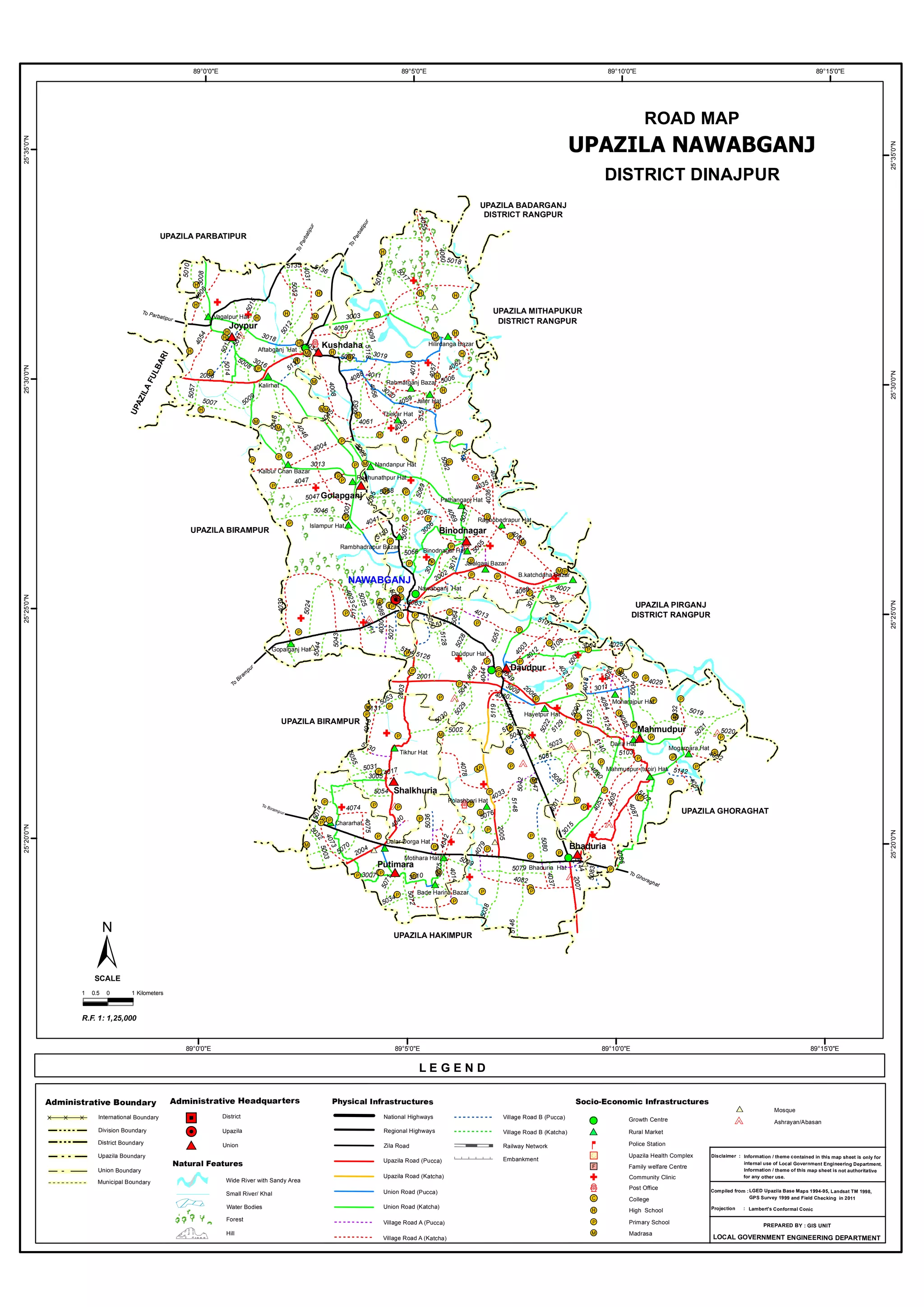 নবাবগঞ্জ থানা রোড ম্যাপ Nawabganj road | PDF