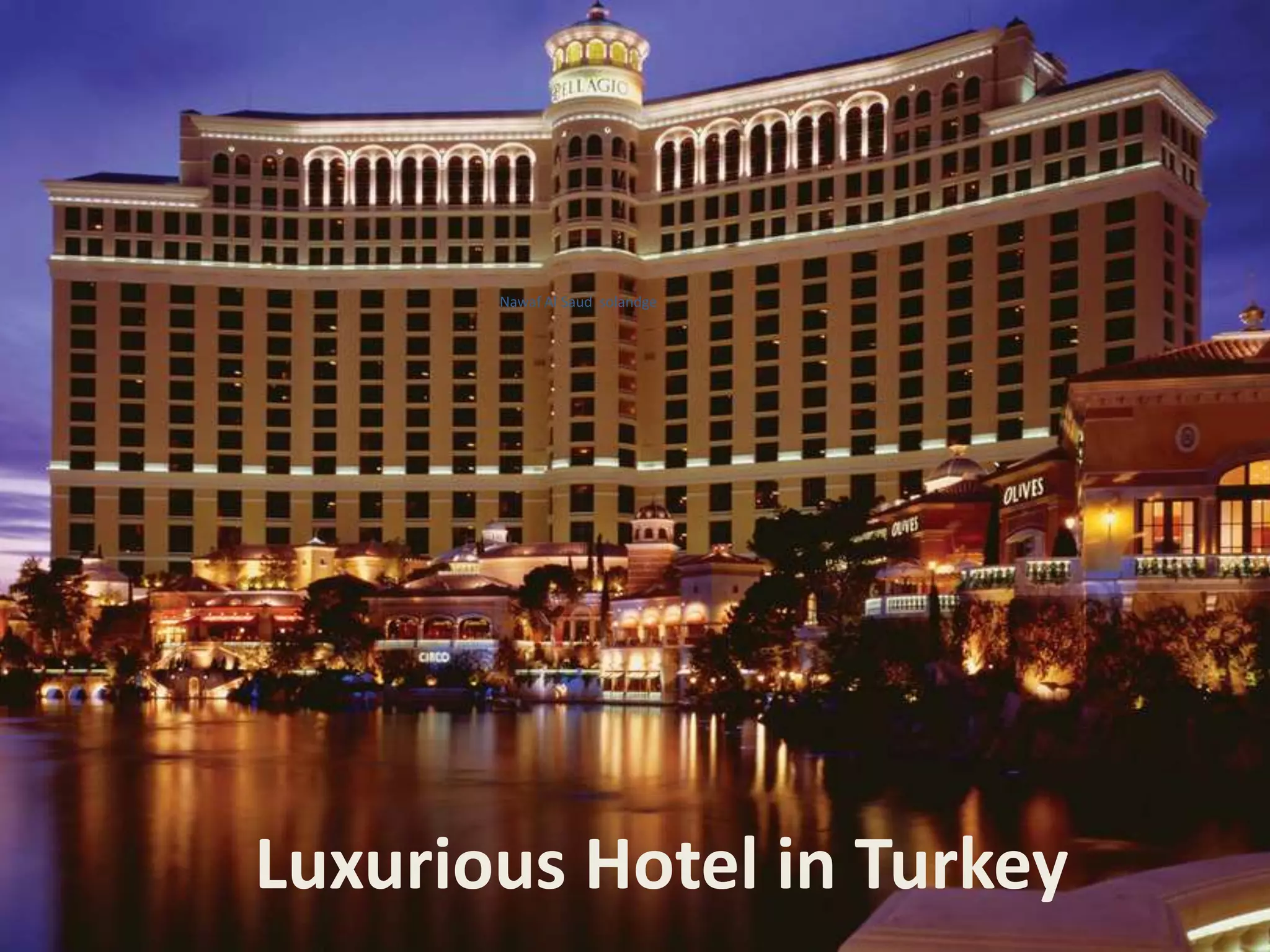 Nawaf al saud hotel in turkey | PPTX