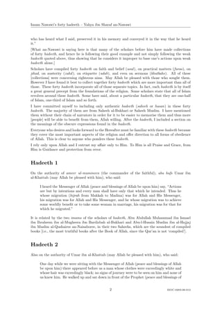 Imam Nawawi’s forty hadeeth | PDF | Islam | Religion & Spirituality
