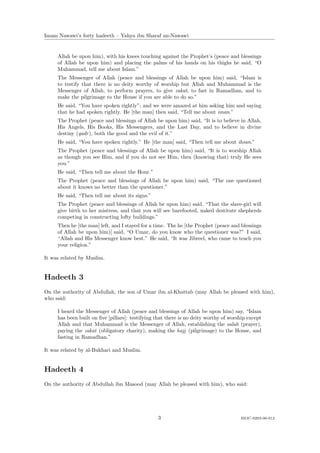 Imam Nawawi’s forty hadeeth | PDF | Islam | Religion & Spirituality