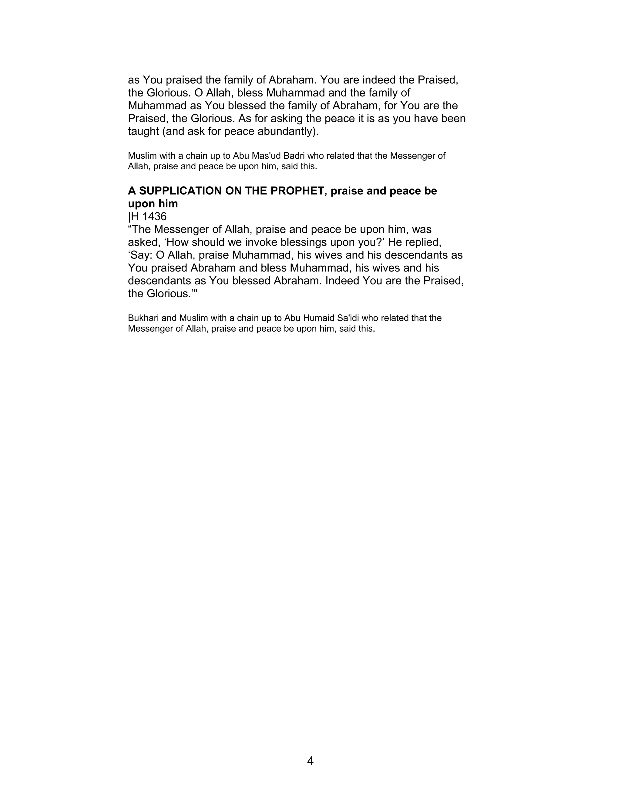 Nawawi 19-supplications-on-the-prophet | PDF