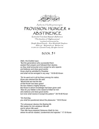 Nawawi 51-hunger-and-abstinence | DOC