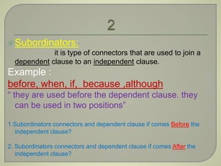 Nawaz anware predention english connectors | PPT