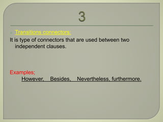 Nawaz anware predention english connectors | PPT