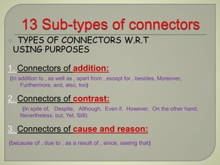 Nawaz anware predention english connectors | PPT