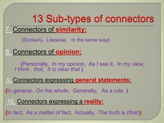Nawaz anware predention english connectors | PPT