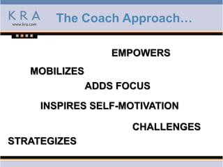 The Coach Approach: Help Your Customers G.R.O.W into Success | PPT