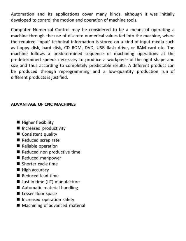 BHEL summer training report on ROLE OF CNC MACHINE IN MANUFACTURING OF ...