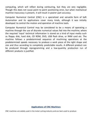 BHEL summer training report on ROLE OF CNC MACHINE IN MANUFACTURING OF ...