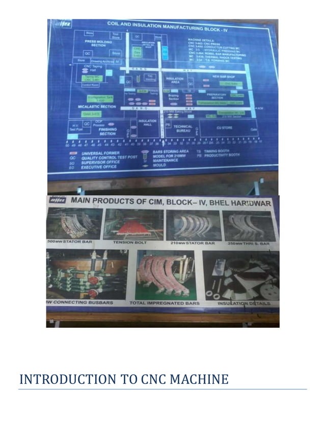 BHEL summer training report on ROLE OF CNC MACHINE IN MANUFACTURING OF ...