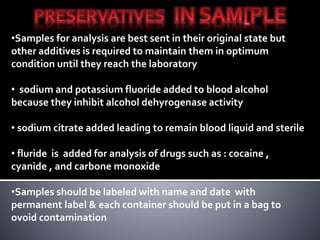 toxicological samples and sampling | PPTX