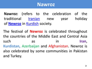 Nawroz celebration in kurdistan | PPTX