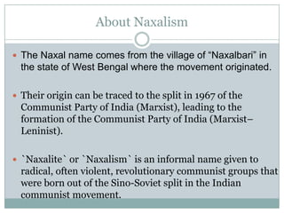 Naxalism | PPTX