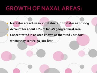 Naxalism in india | PPTX