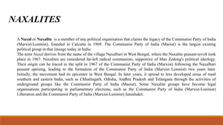 Naxalite operations by army | PPT