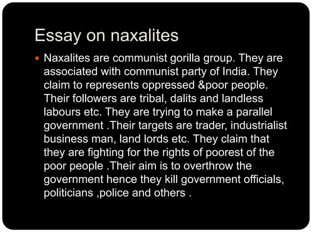 Naxalites | PPTX | Hinduism | Religion & Spirituality