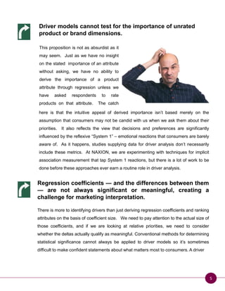 Deriving Brand Drivers | PDF