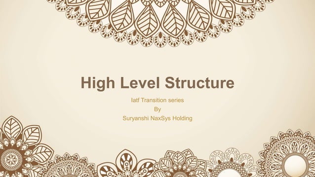 High level structure (SL) | PPTX