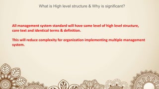 High level structure (SL) | PPTX