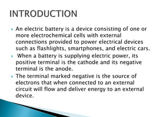 Battery introduction online