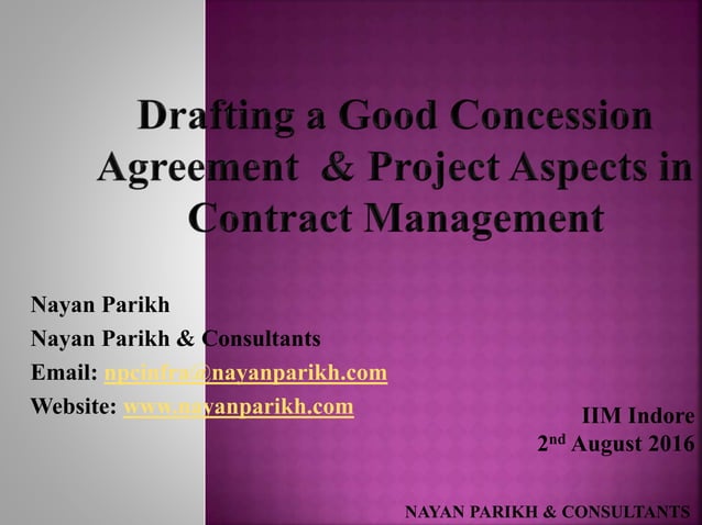 Nayan Parikh at IIM Indore | PPT