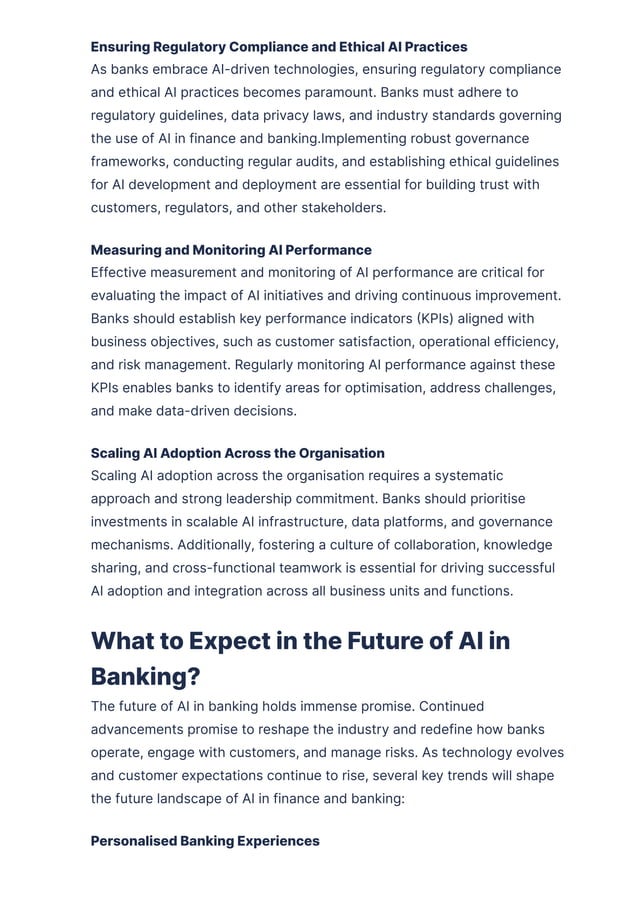 Ai In Banking Transforming Banks With Artificial Intelligence Pdf