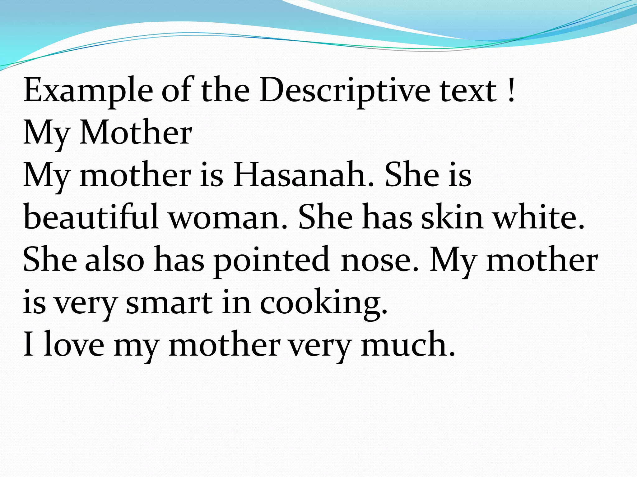 Power Point Descriptive Text | PPT