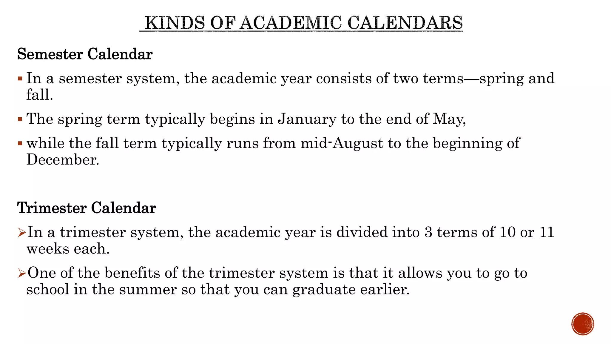 Yearly calendar for school activities and Assigning role to staff | PPTX