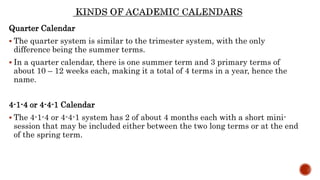 Yearly calendar for school activities and Assigning role to staff | PPTX
