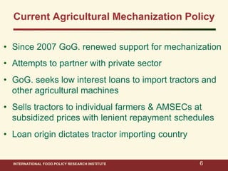 Patterns of Ownership and Use of Agricultural Machines in Ghana ...