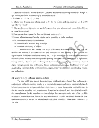 eye gaze | PDF