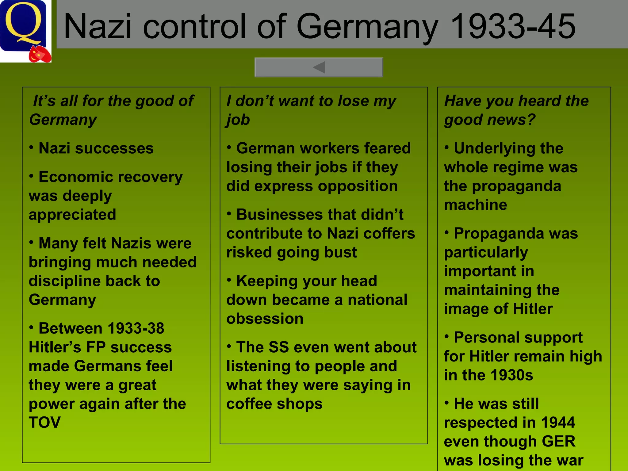 Nazi control in 1933 | PPT