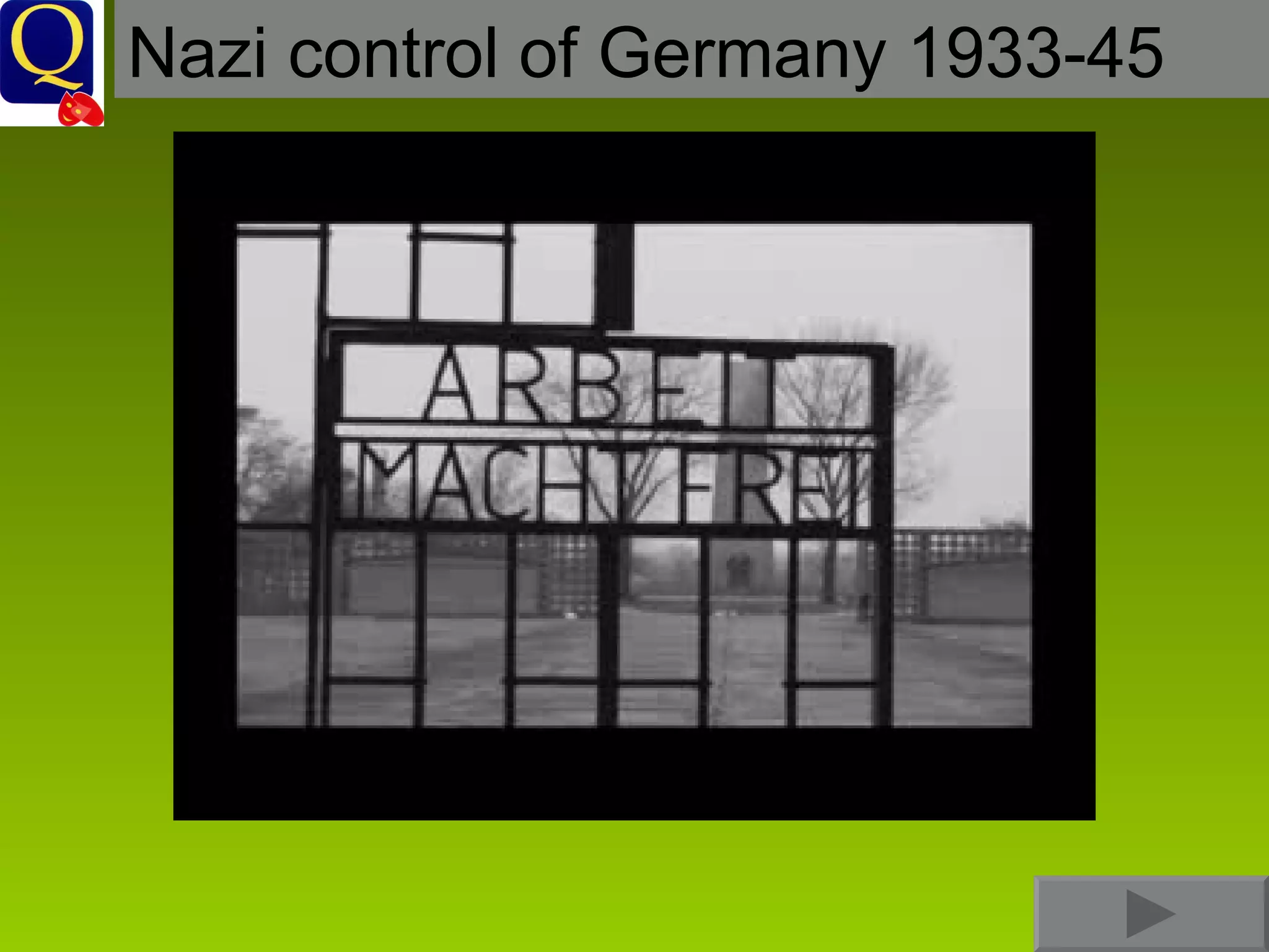 Nazi control in 1933 | PPT