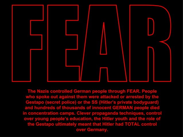 Nazi control of Germany