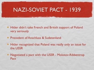 Nazi soviet pact | PPT