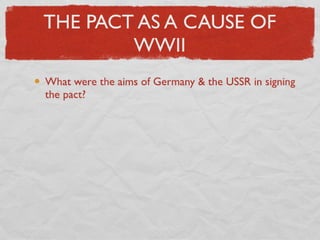 Nazi soviet pact | PPT