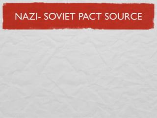 Nazi soviet pact | PPT
