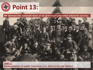 The ‘25 Point Program’ of the NSDAP National-Sozialistische Deutsche ...